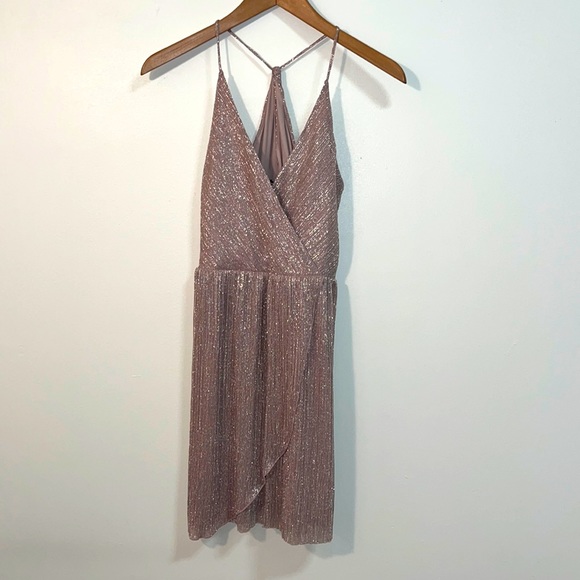 Express | Dresses | Express Pink Sparkly Mini Dress | Poshmark